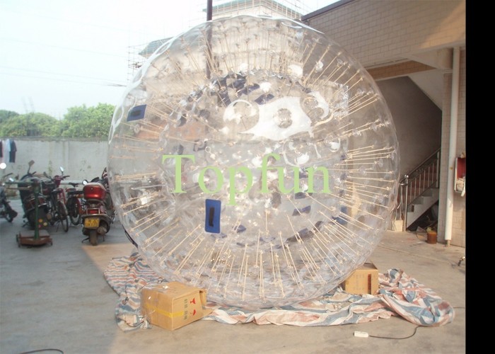 Bola inflable redonda clara de Zorb, bola ligera inflable del PVC/de TPU